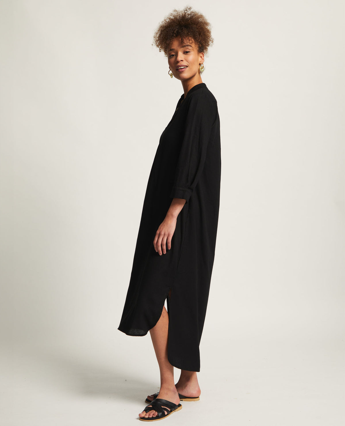 Kelly | Mandarin Collar Dress | Sitting Pretty